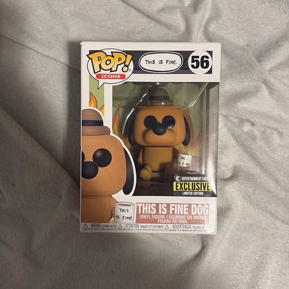 Toys | Limited Addition This Is Fine Dog Funko Pop | Poshmark